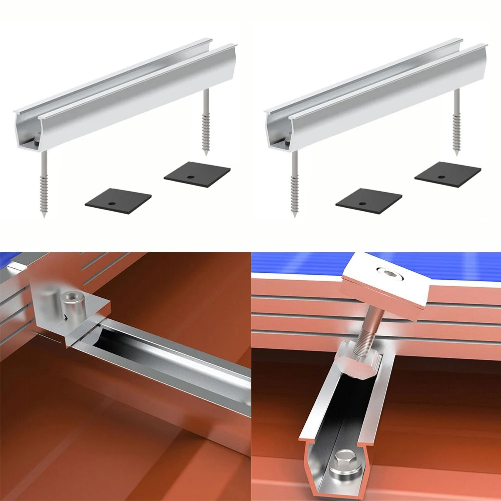 1/2/4 Solar Panel Halterung Befestigungen Solar Photovoltaik Montage ...