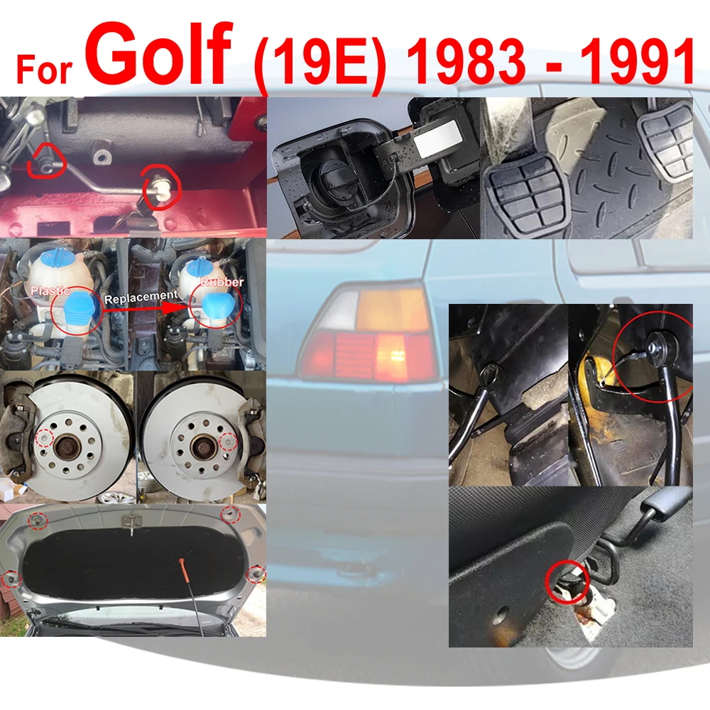 Brake Clutch Pedal Cover For VW Golf 2 MK2 1983 1984 1986 1988 1990 ...