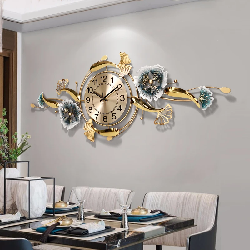 Large-Wall-Clock-Living-Room-Silent-Wall-Clocks-Nordic-Creative-Wall ...