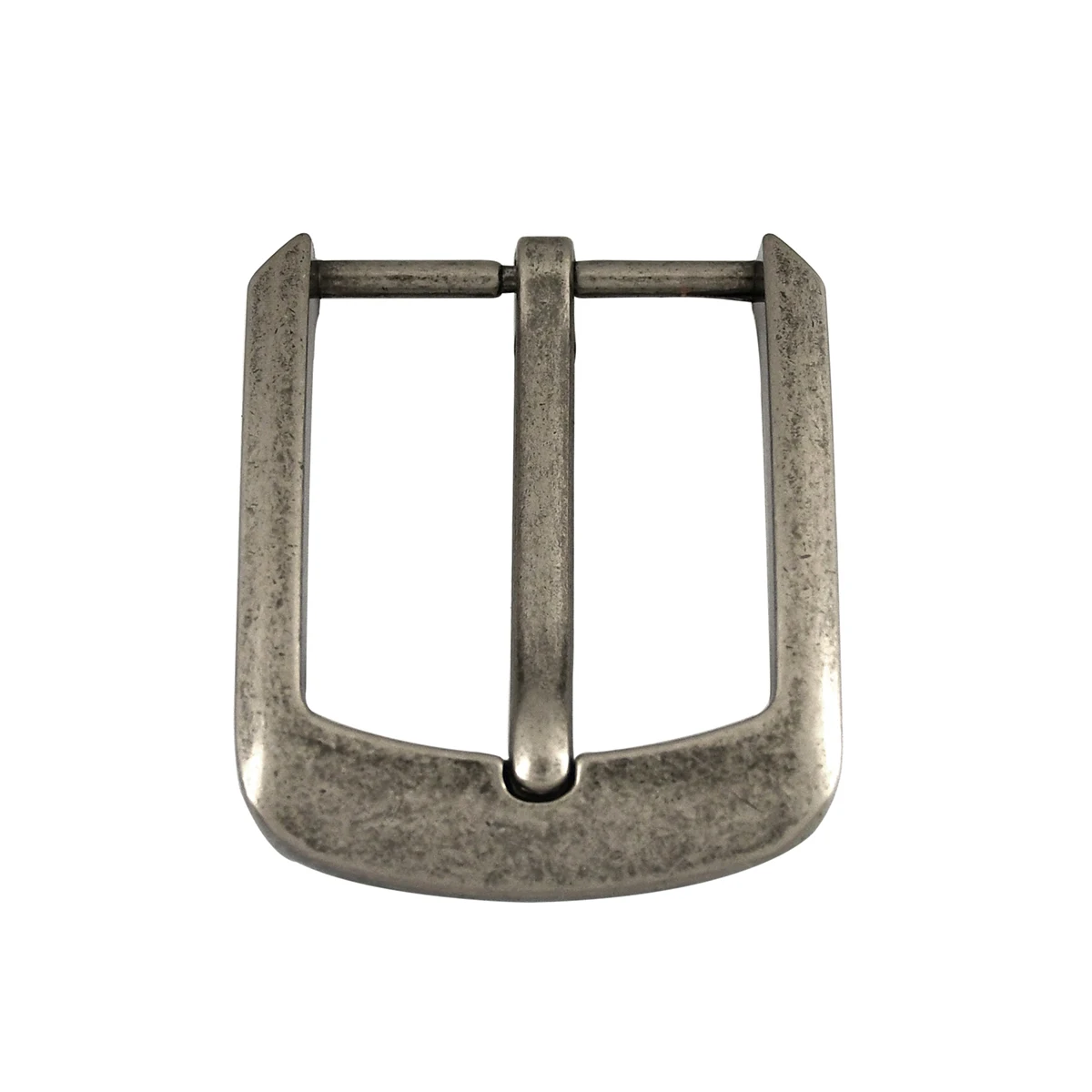 Retro Silver Metal Pin Buckle 40mm Men's Casual End Bar Heel bar Buckle ...