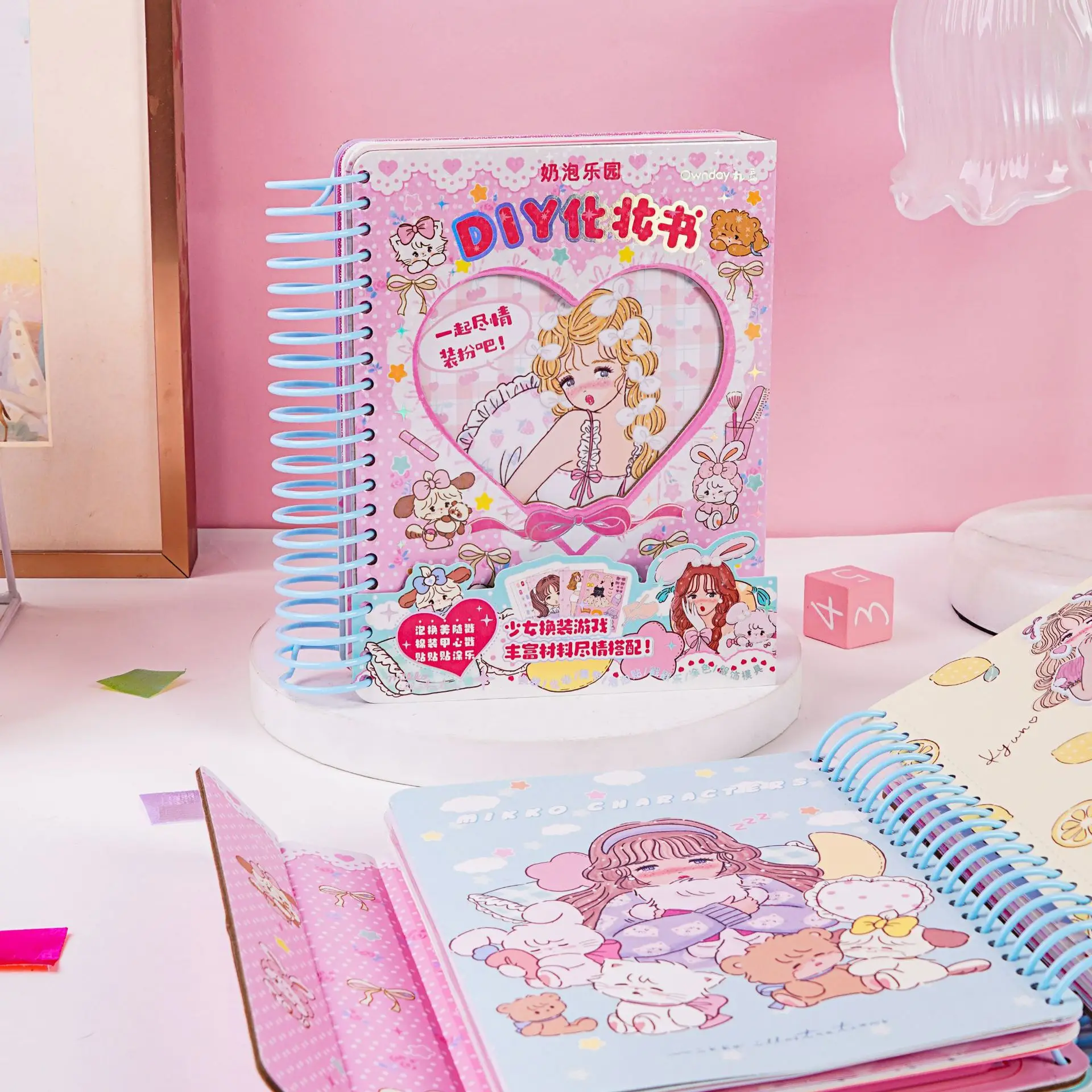 Mikko-Coil-Plefor-Children-DIY-Makeup-Ple-Cartoon-Girl-Kawaii-Memopad ...