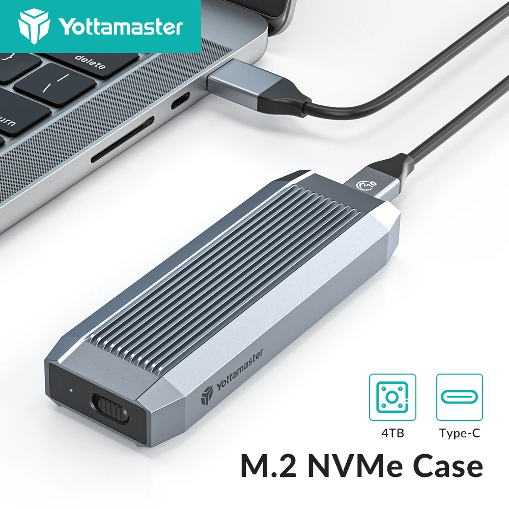 Yottamaster-M-2-NVMe-SSD-Case-10Gbps-NVMe-PCIE-External-Hard-Drive ...