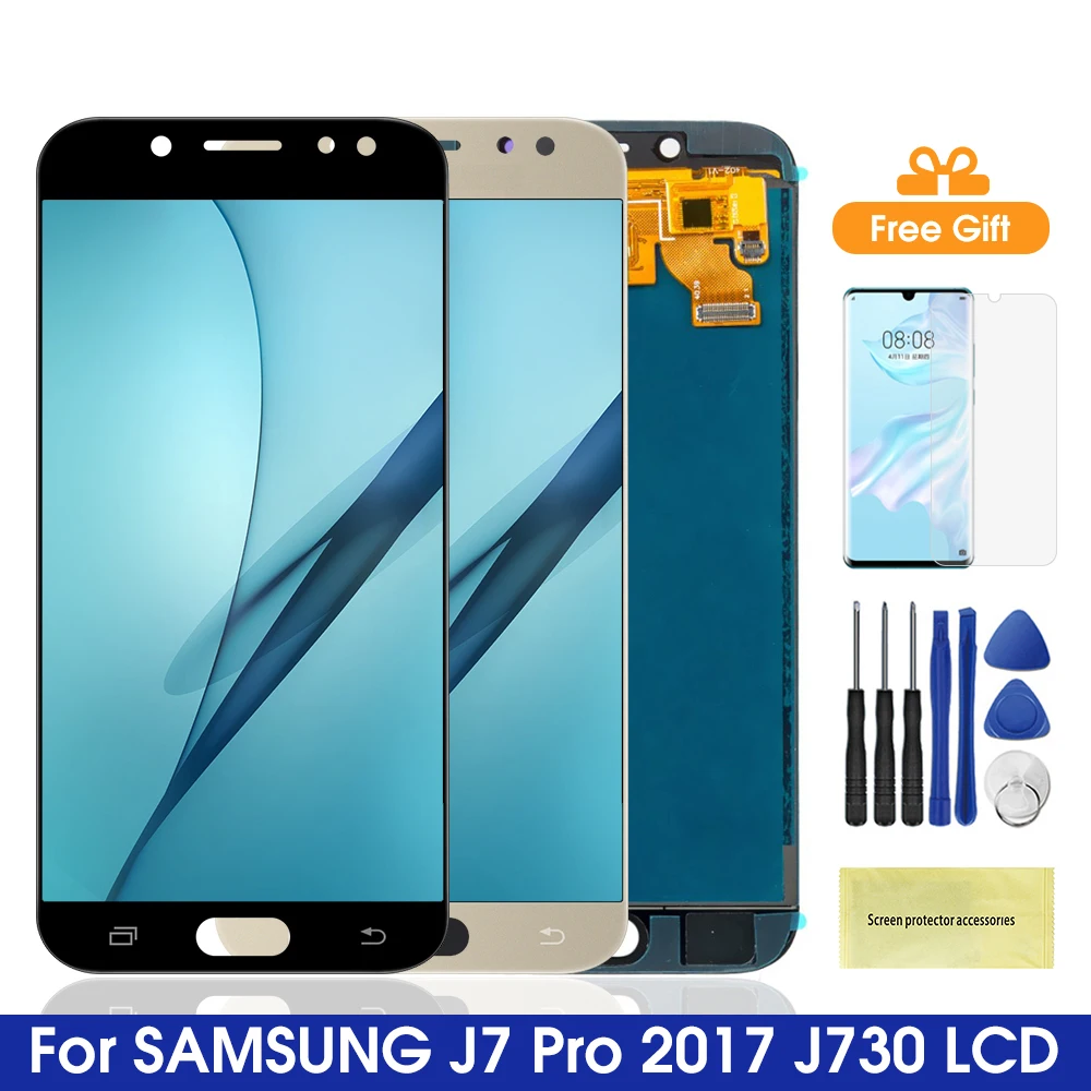 5.5'' J730 Lcd For Samsung Galaxy J7 Pro 2017 Display Touch Screen Digitizer Assembly For ...