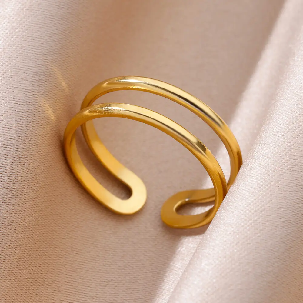 Stainless-Steel-Eye-Rings-For-Gold-Color-Open-Geometric-Eye-Ring-2024 ...