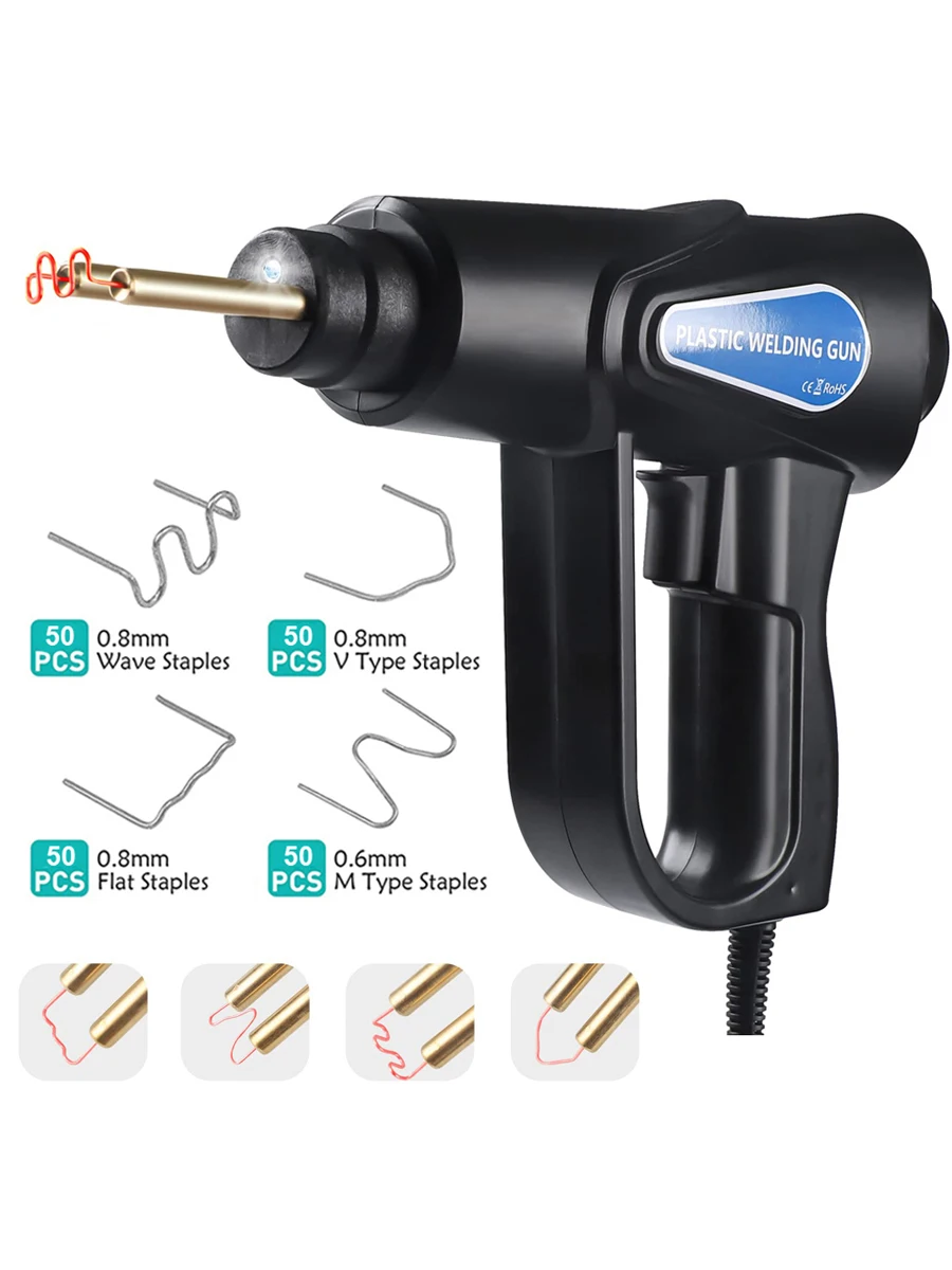 LAMPE A SOUDER,Set1 Eu Plug Pistolet à souder en plastique PVC machine à souder pare-chocs en ...