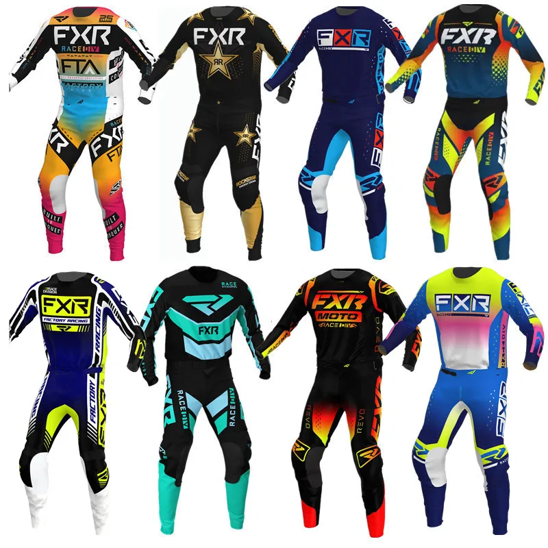 2022 Motocross Racing Gear Set FXR Motocross Jersey Calças Adulto ATV ...
