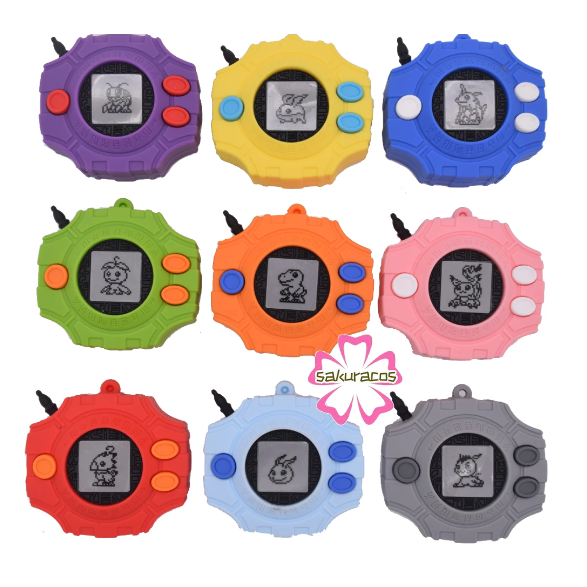 Digimon-Adventure-Digivice-Action-Figures-Pendant-Keychain-Taichi ...