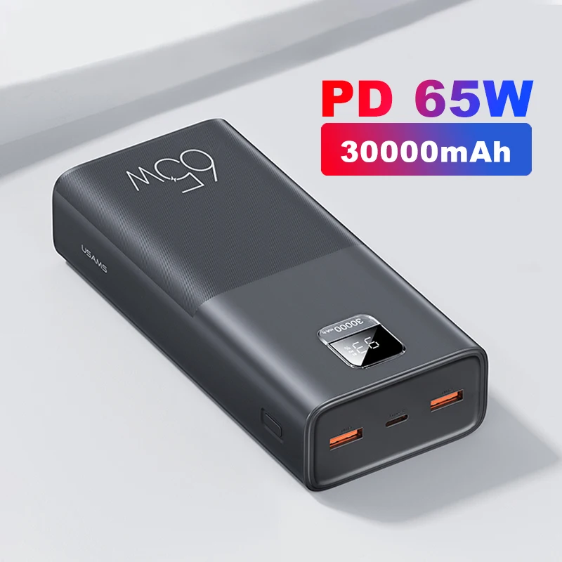 65W-fast-charg-30000mAh-Power-Bank-2-USB-Digital-Display-LED-Lights ...