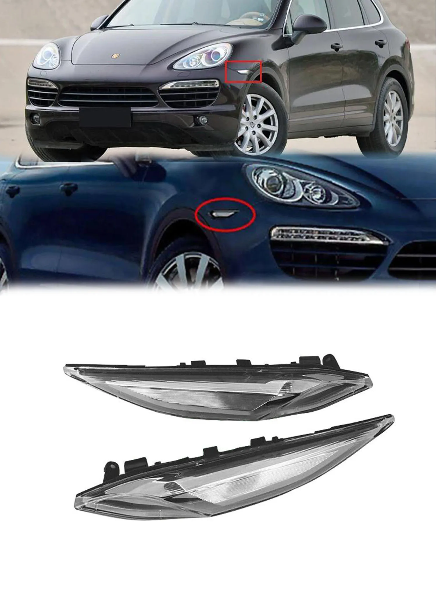 Car-front-fender-side-lights-suitable-for-Porsche-Cayenne-2011-2014 ...