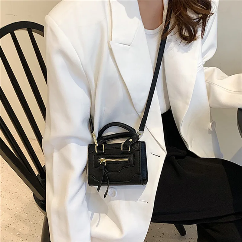 Handbag Square Mini Shoulder Bag Women Zipper Crossbody Bag Fashion ...