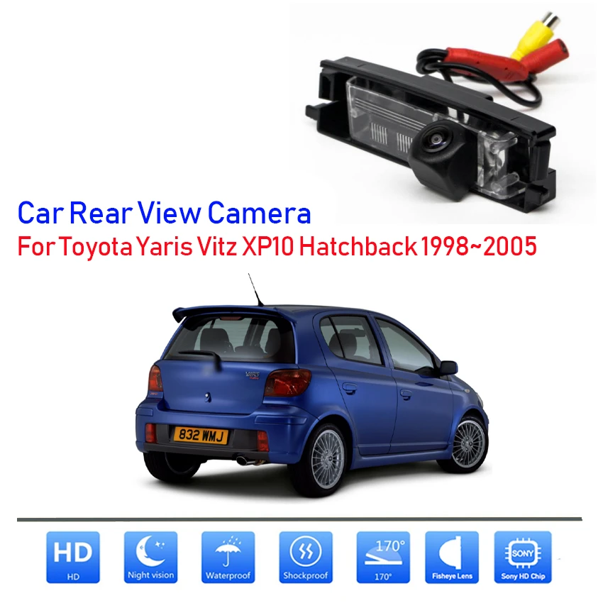 Rear Camera For Toyota Yaris Vitz Xp10 Hatchback 1998 1999 2000 2001 ...