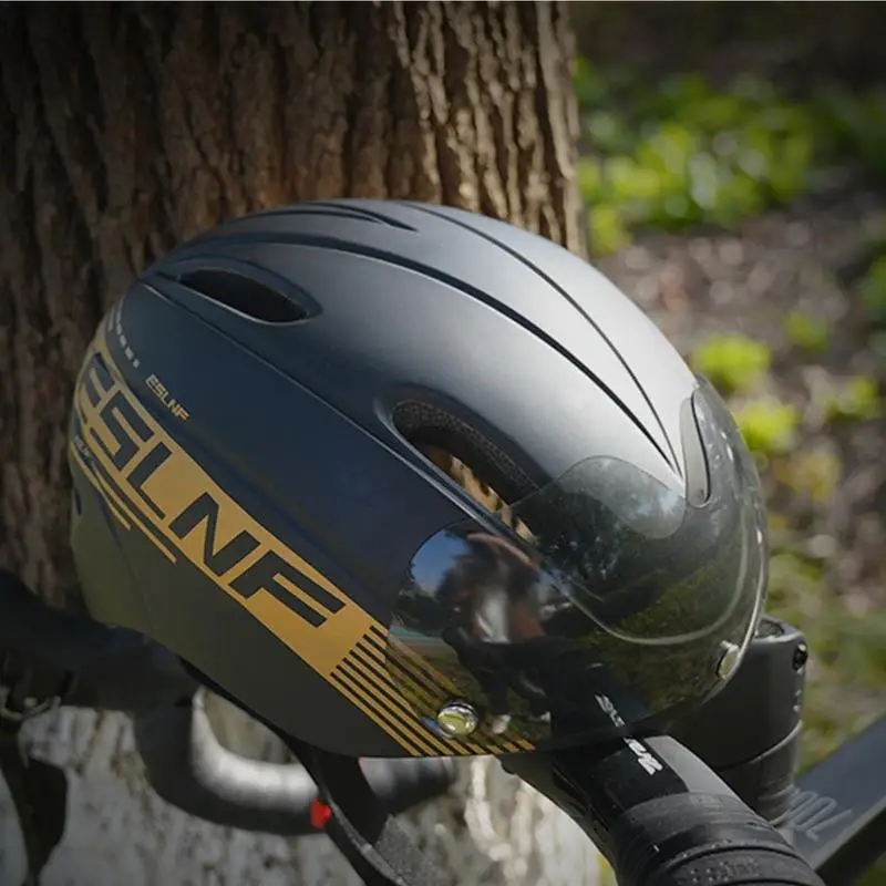 Bicycle-Helmets-Cycling-With-Goggles-Protective-Breathable-Helmets ...