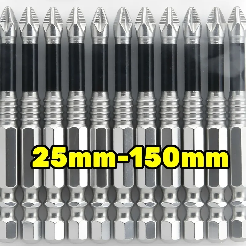 S2 Strong Magnetic Phillips Impact Bits 25-150mm K5 Non-slip High ...