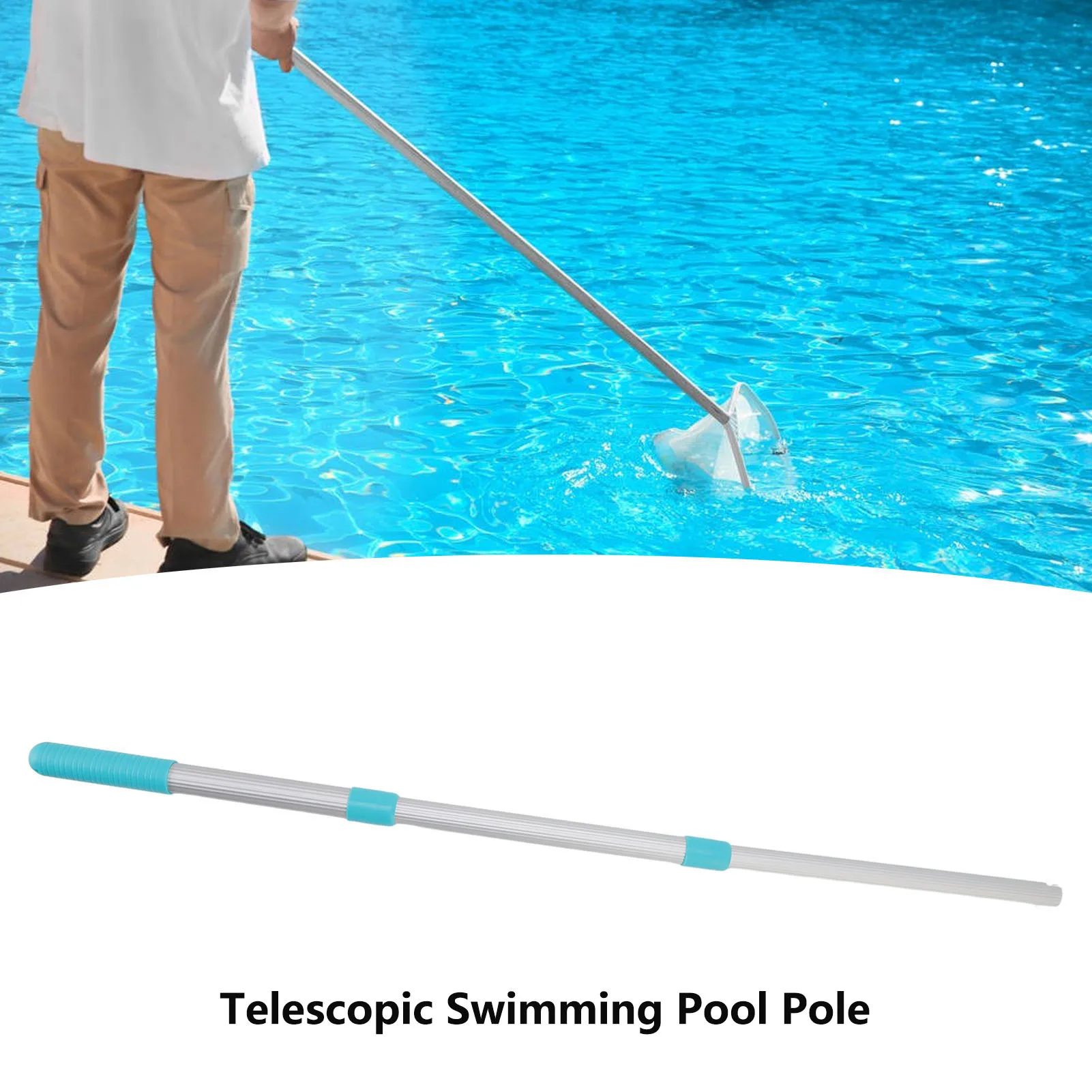 Telescopic-Swimming-Pool-Pole-3-Section-For-Leaf-Skimmer-Mesh-Rake-Net ...