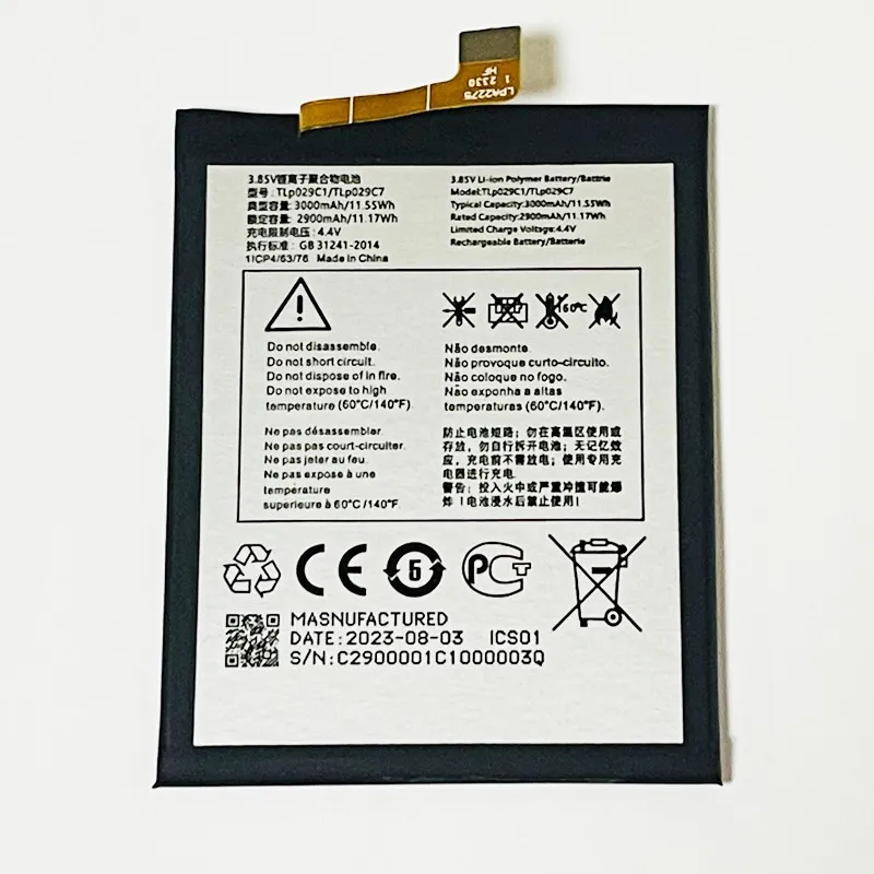 For-Alcatel-5049W-5049Z-5049S-5049-TLp029CC-3-85V-3000mAh-TLp029C1 ...