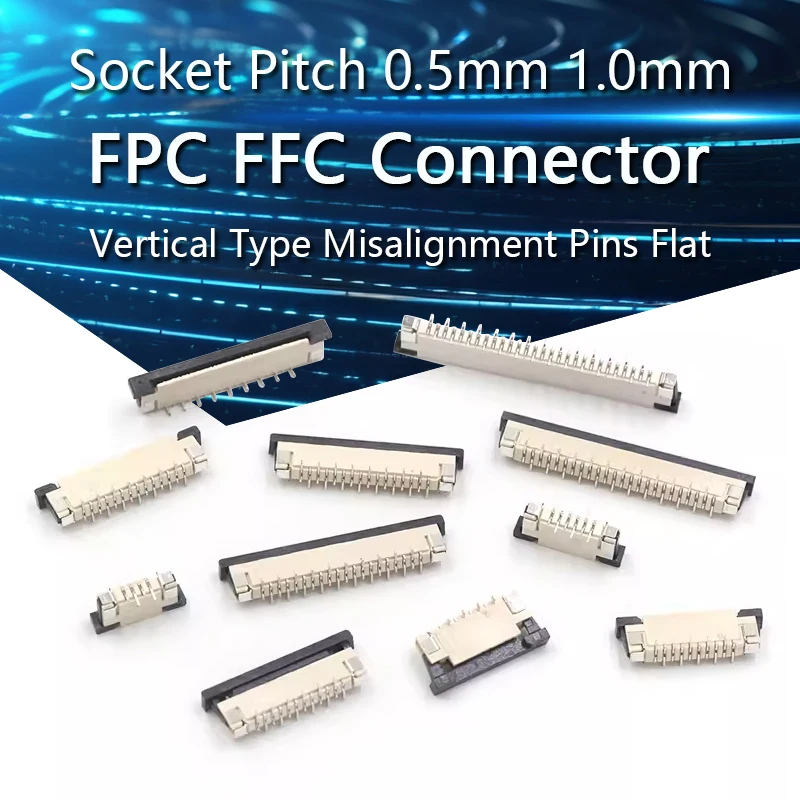 10Pcs-FPC-FFC-Connector-Socket-Pitch-0-5mm-1-0mm-4-6-8-10-12-14.jpg