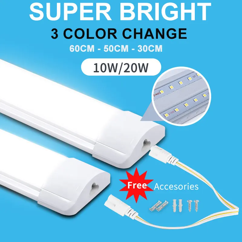 3-Color-Change-Led-Kitchen-Cabinet-Lamp-60CM-50CM-30CM-Tube-Lighting ...