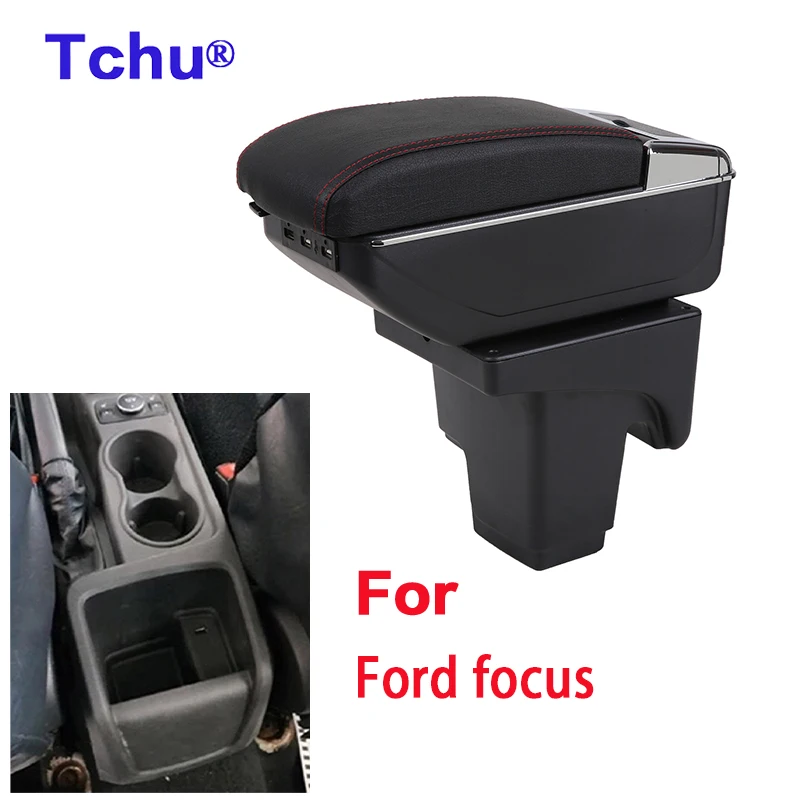 For Ford Focus MK3 Armrest Box For Ford Focus 3 Car Armrest box storage ...