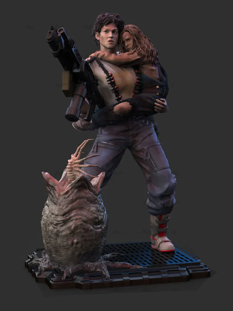 1-24-1-18-Resin-Model-Kit-Movie-Aliens-Ripley-Figure-Unpainted-No-Color ...