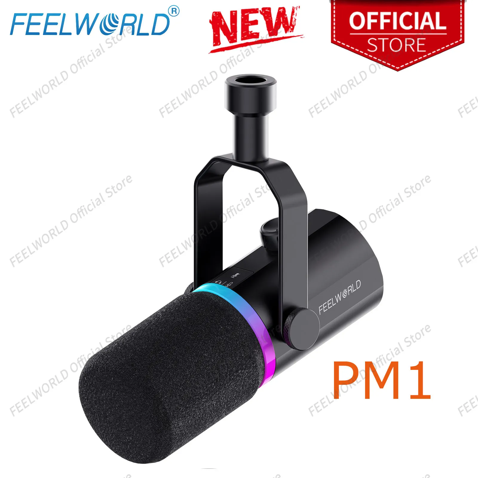 FEELWORLD-XLR-USB-Dynamic-Microphone-for-Podcasting-Recording-Gaming ...