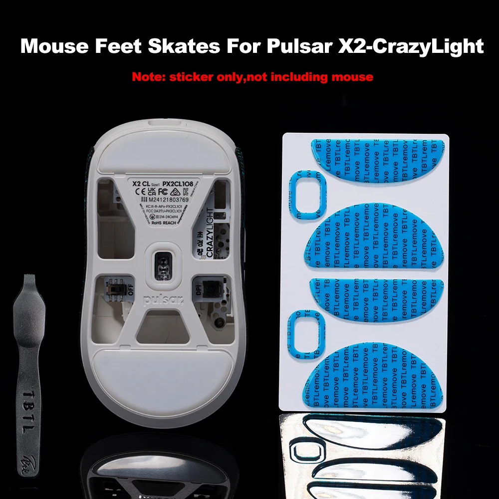 BTL Mouse Feet Skates For Pulsar X2-CrazyLight Mouse Wireless mouse ...
