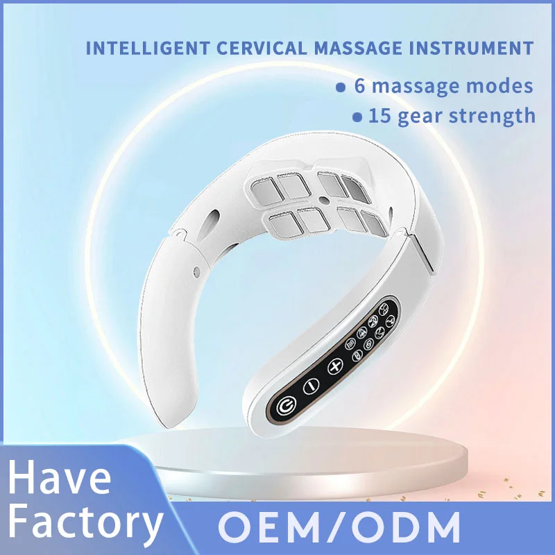 Electric-Neck-Massager-EMS-Pulse-Rechargeable-USB-Cervical-Traction ...