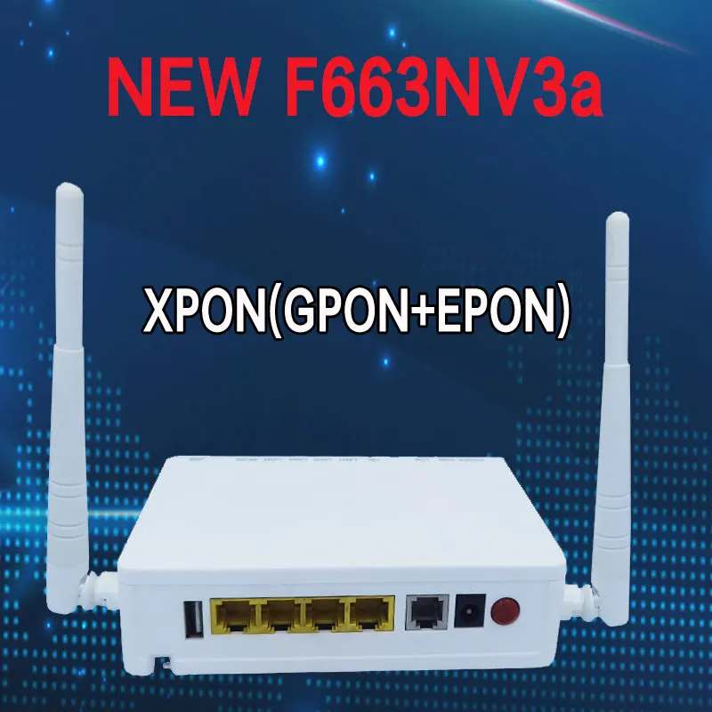 Eredeti F663Nv3A Gpon Epon Xpon 1Ge+ 3Fe+ 1 Pots+ Wifi Onu Ont Magyar Firmware Ac 2 Antenas ...