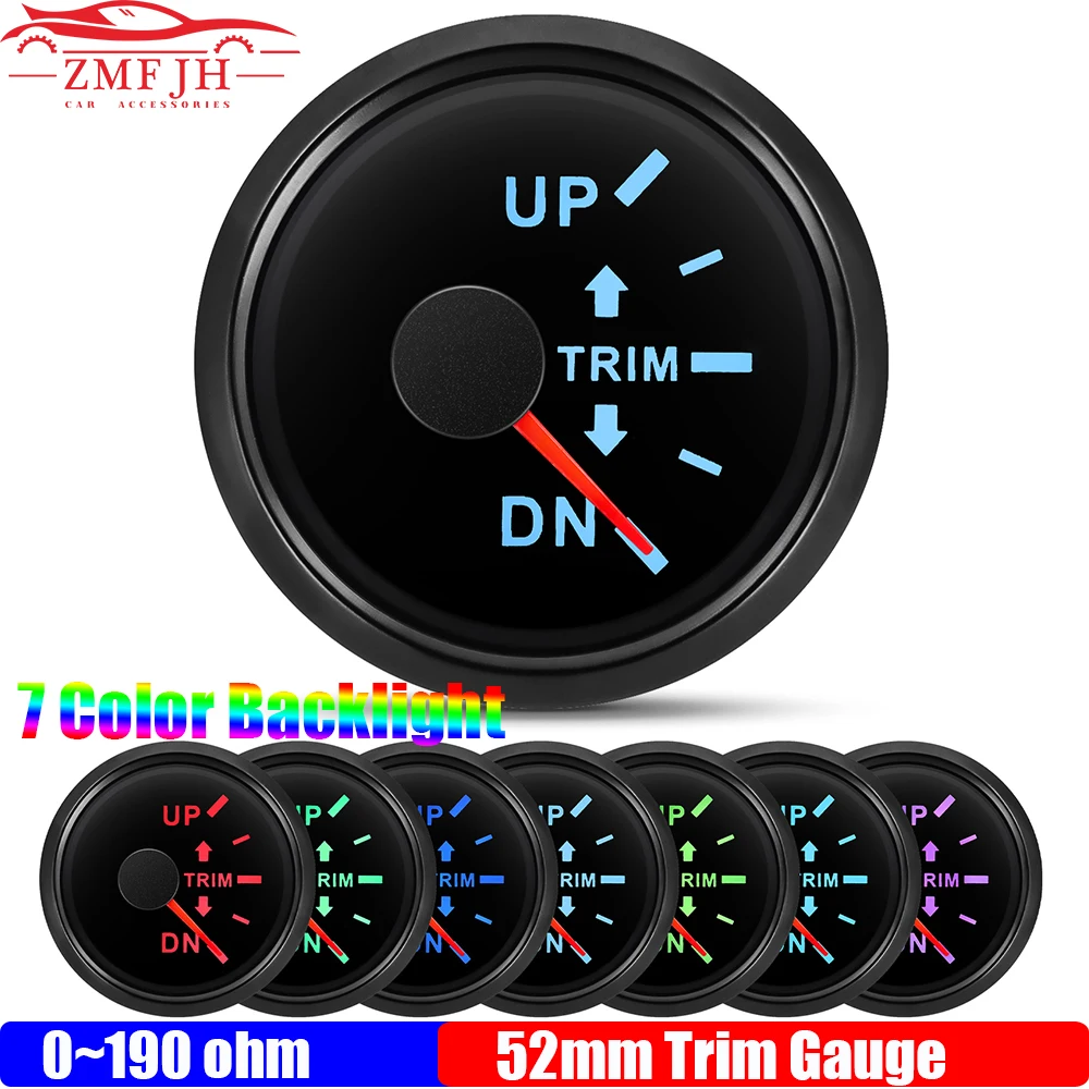 52mm-Marine-Trim-Indicator-Meter-Up-Down-Right-Left-0-190-ohm-Boat-Trim ...