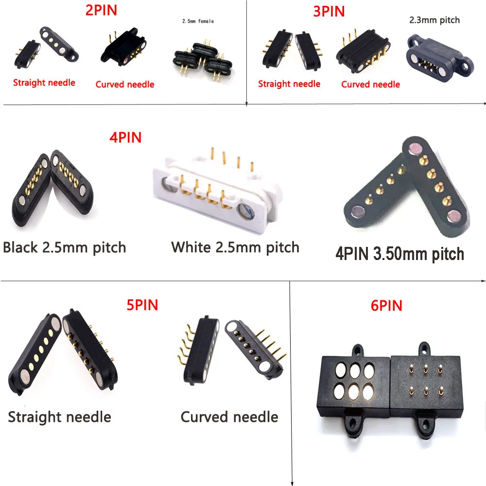 Magnetic Pin Connector 5 Pin | Magnetic Plug Electronics | Spring ...