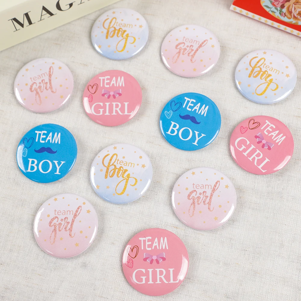 Insignias-de-hojalata-para-revelaci-n-de-g-nero-alfileres-de-bot-n-rosa ...