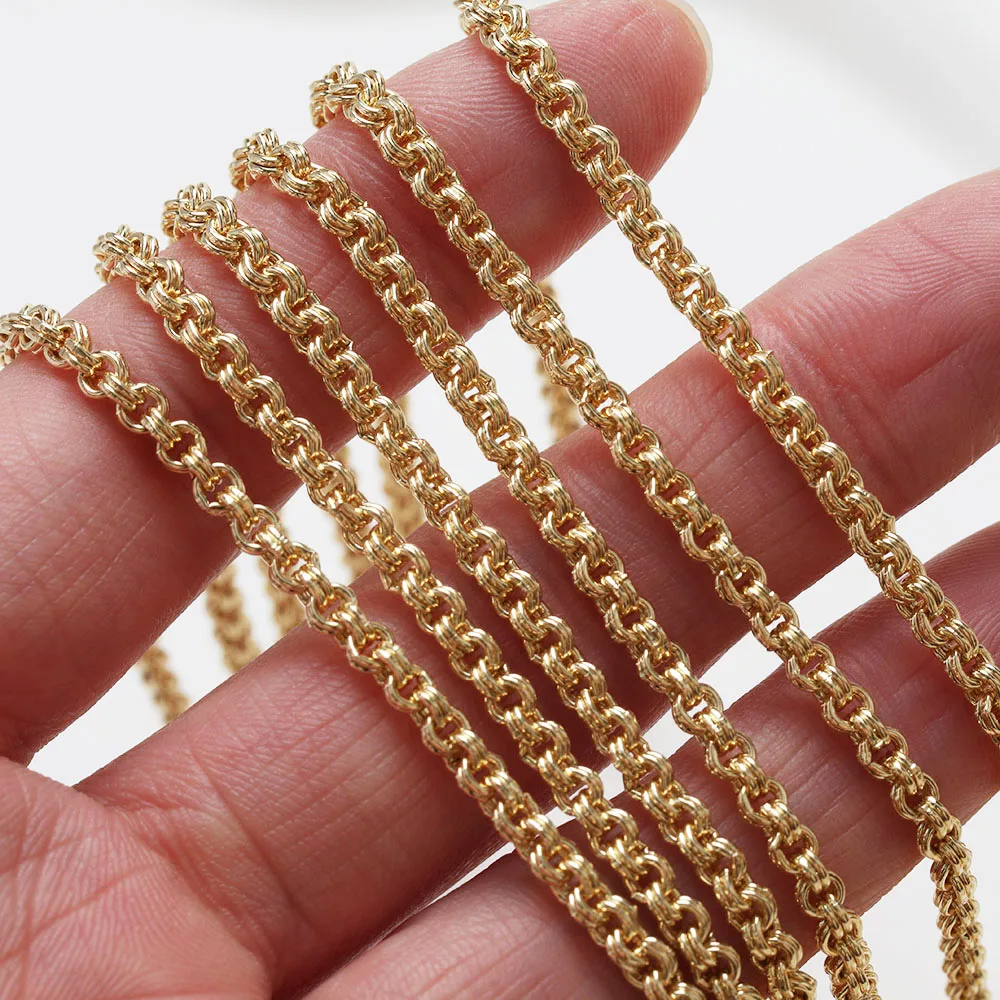 1 Meter O-chain Brass Loose chain for Jewelry Making Bracelet Necklace ...