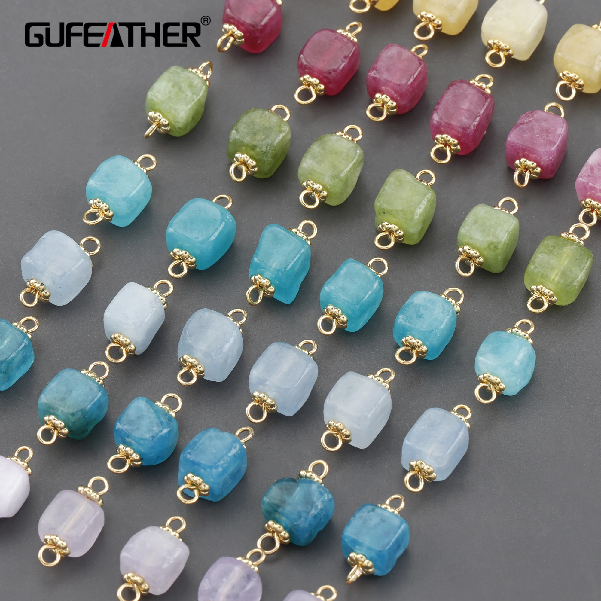 GUFEATHER MA38,jewelry accessories,nickel free,18k gold plated,natural ...