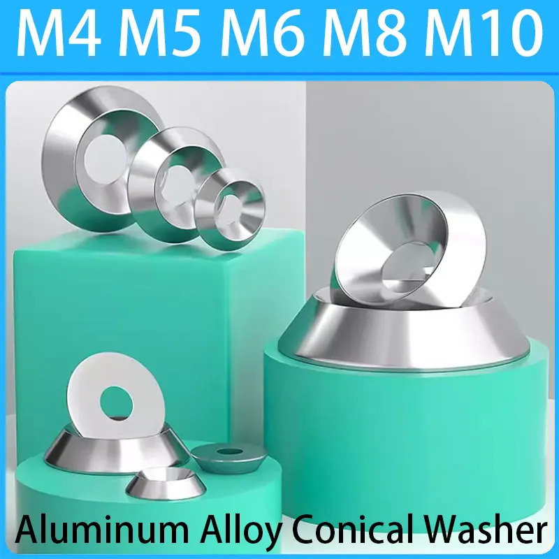 M4 M5 M6 M8 M10 Countersunk Conical Washer Spacer Aluminum Alloy ...