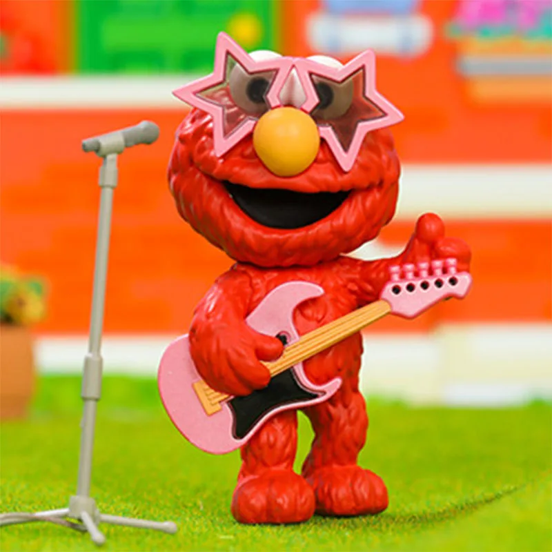 POP MART Animation Cartoon Sesames Elmo Cookie Monster Big Bird Bert ...