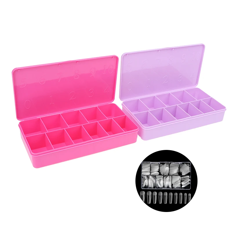 1PcsEmpty Storage Organizers Pink Purple Box Case Container For Fake ...