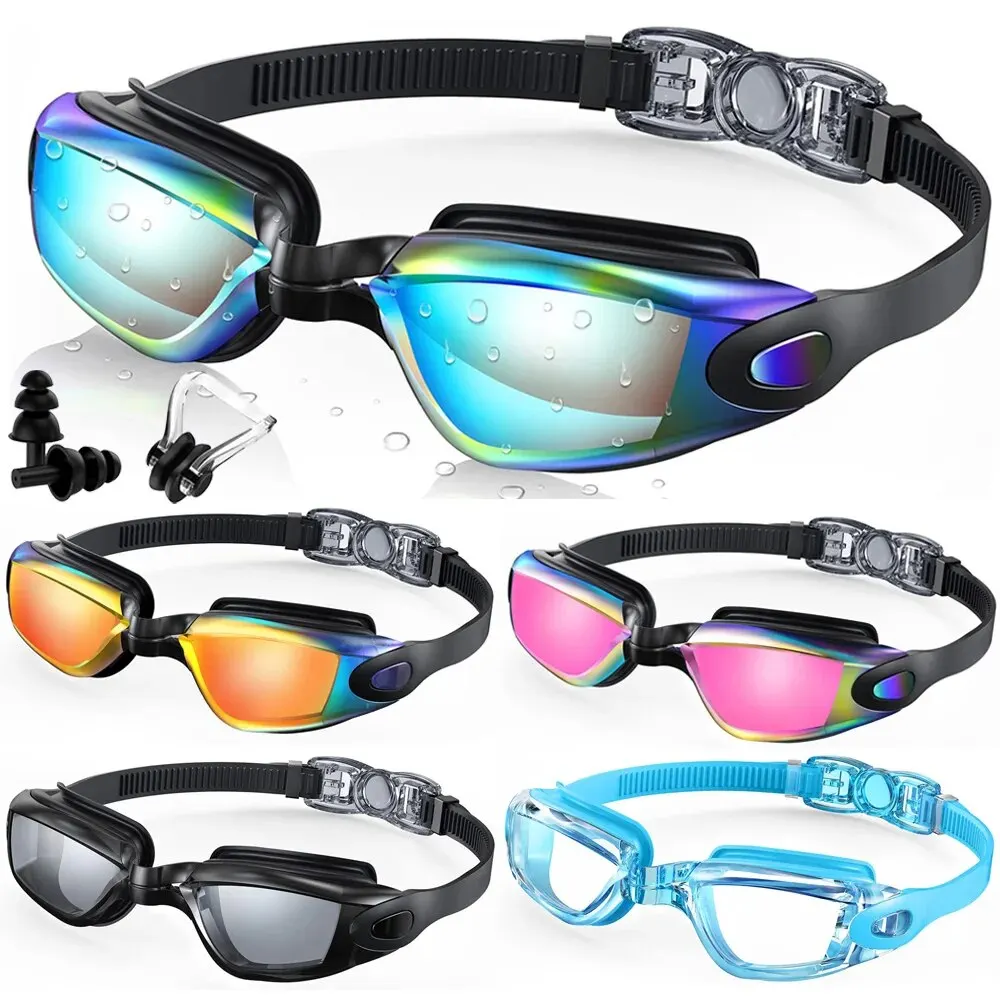 Swimming-Goggles-Professional-Waterproof-Swim-Eyewear-Glasses-Anti-fog ...