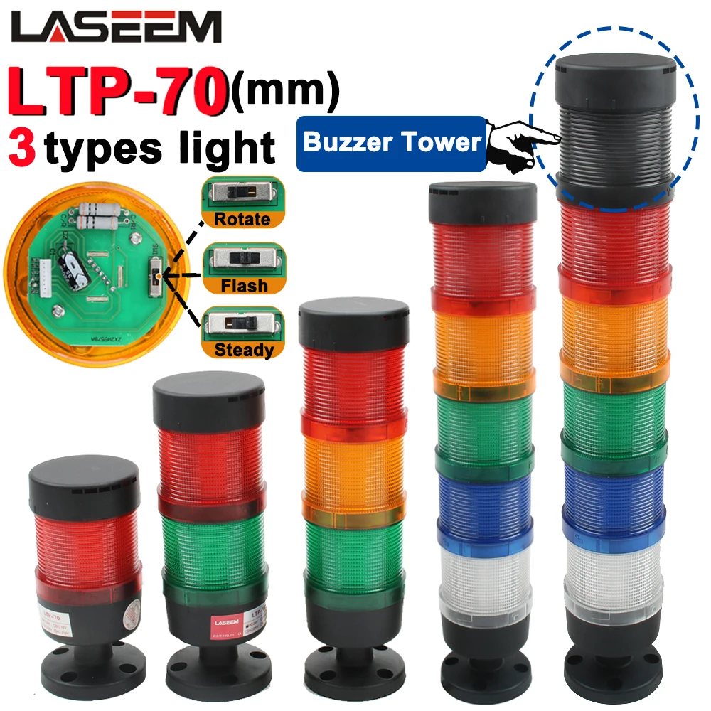 Multilayer-Safety-Industrial-Stack-light-LTP-70-3in1-Steady-Flash ...