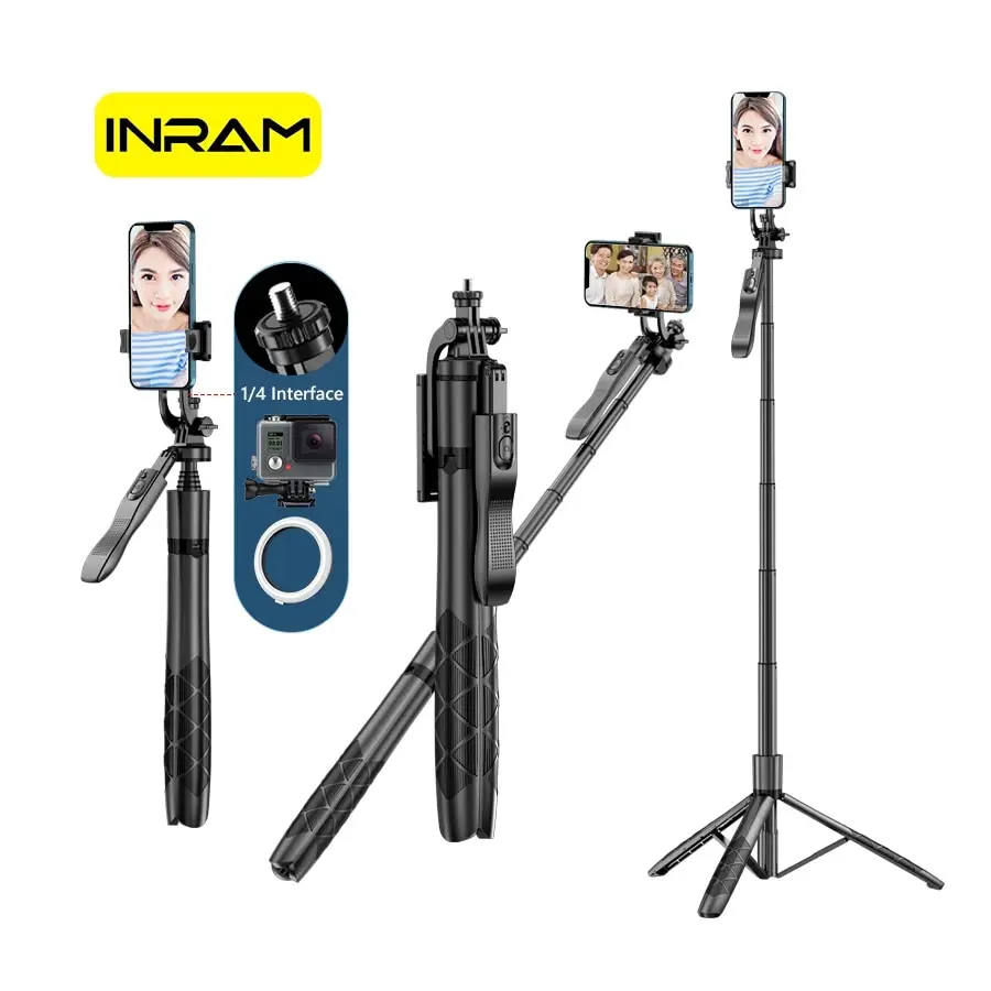 INRAM-L16-Wireless-Selfie-Stick-Tripod-Stand-Foldable-Monopod-For-Gopro ...