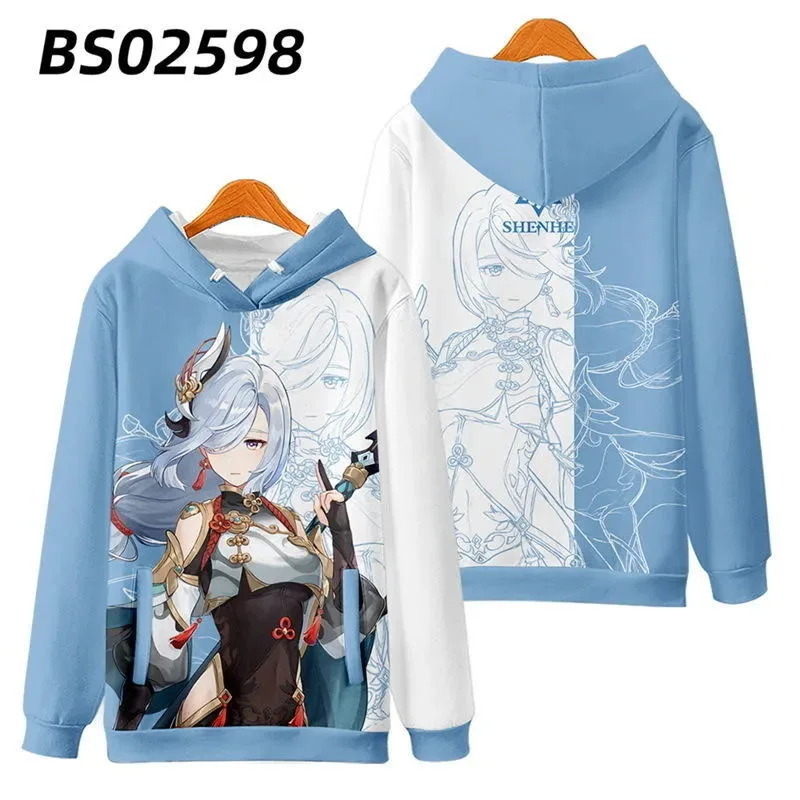 Hot-Game-Genshin-Impact-Shen-He-Shenhe-Cosplay-Hoodie-Women-Men ...
