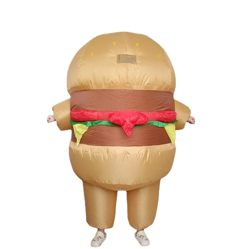 Unisex-Food-Hamburger-Inflatable-Costume-Suit-Adult-Men-Women-Funny ...