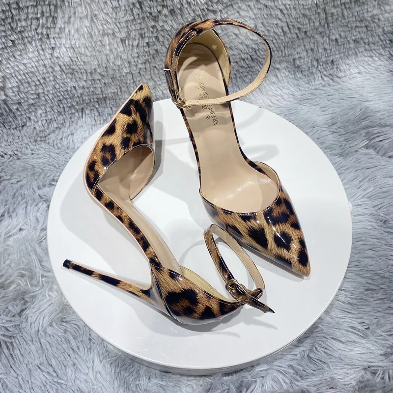 NoEnName-Null-Women-s-leopard-print-pointed-sandals-8cm-10cm-12cm-high ...