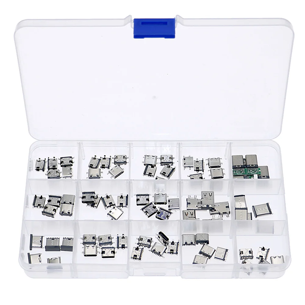 75Pcs-set-15Value-Type-C-USB-Charging-Dock-Connectors-Mix-Use-For ...