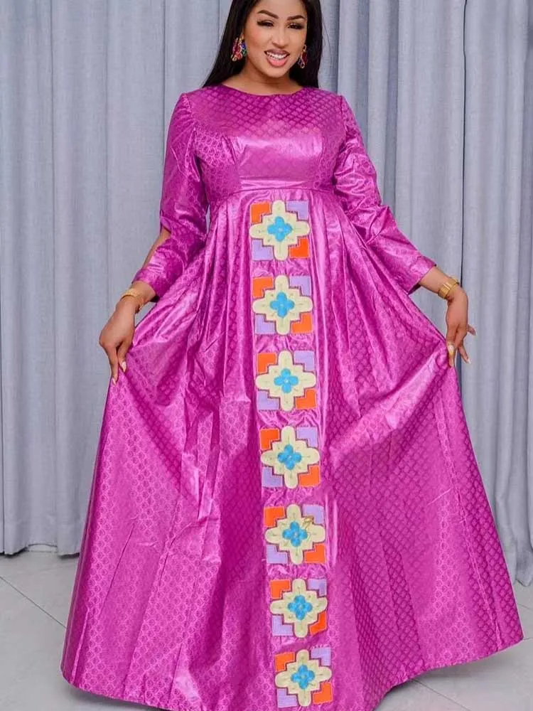 Traditioanal-Wedding-Bazin-Riche-Long-Dresses-For-Nigeria-Women-Boubou-Sexy-Evening-Gowns-Top ...