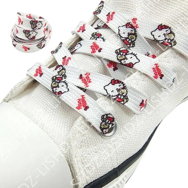 1 Pairs 120/150Cm Kawaii Shoelaces Anime Hello Kitty Kuromi My Melody ...