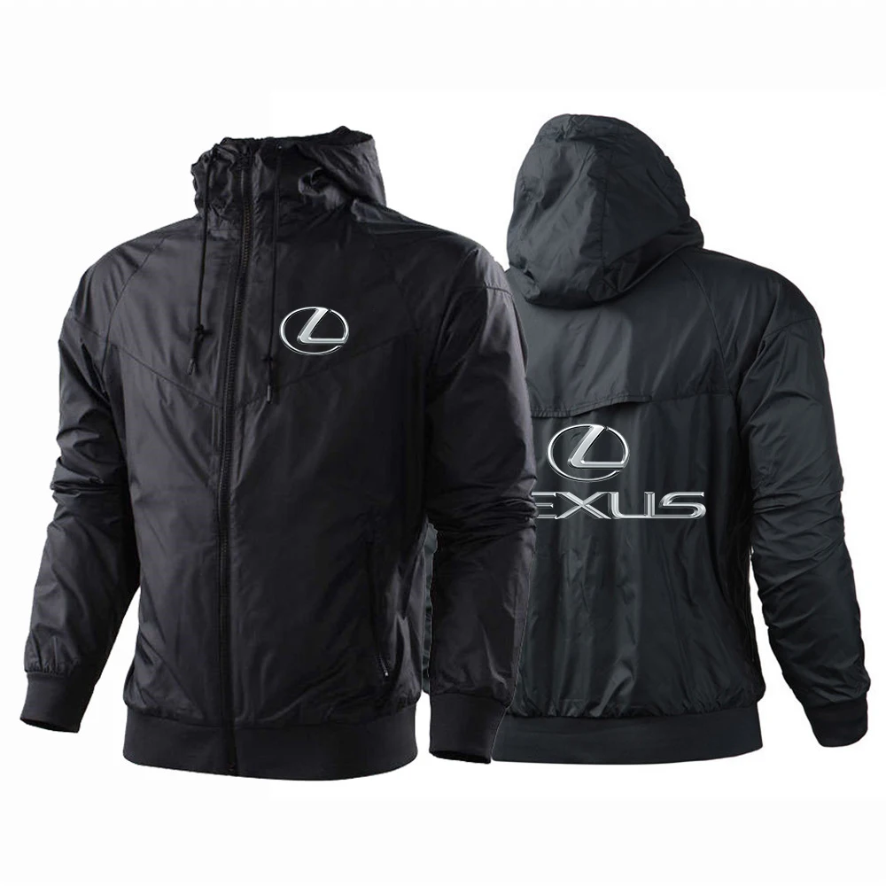 2022 Lexus Logo Men's Sports Comfortable Zipper Sweatshirt Hooded Zip ...