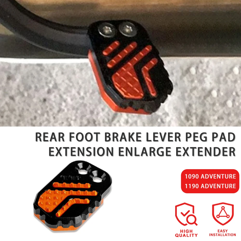 Motor-Rear-Foot-Brake-Lever-Peg-Pad-Extension-Enlarge-Extender-For-790 ...
