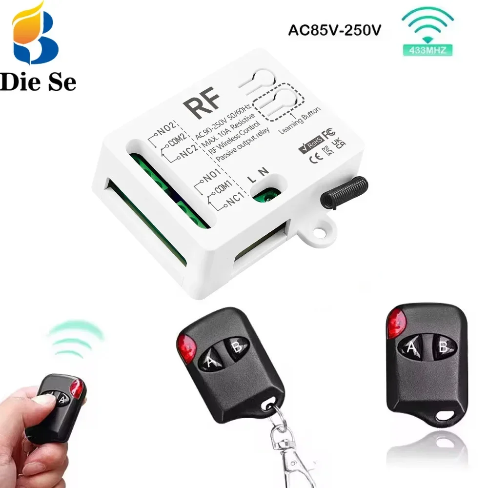 Diese-Universal-RF-433Mhz-Wireless-Remote-Control-Switch-AC-110V-220V ...
