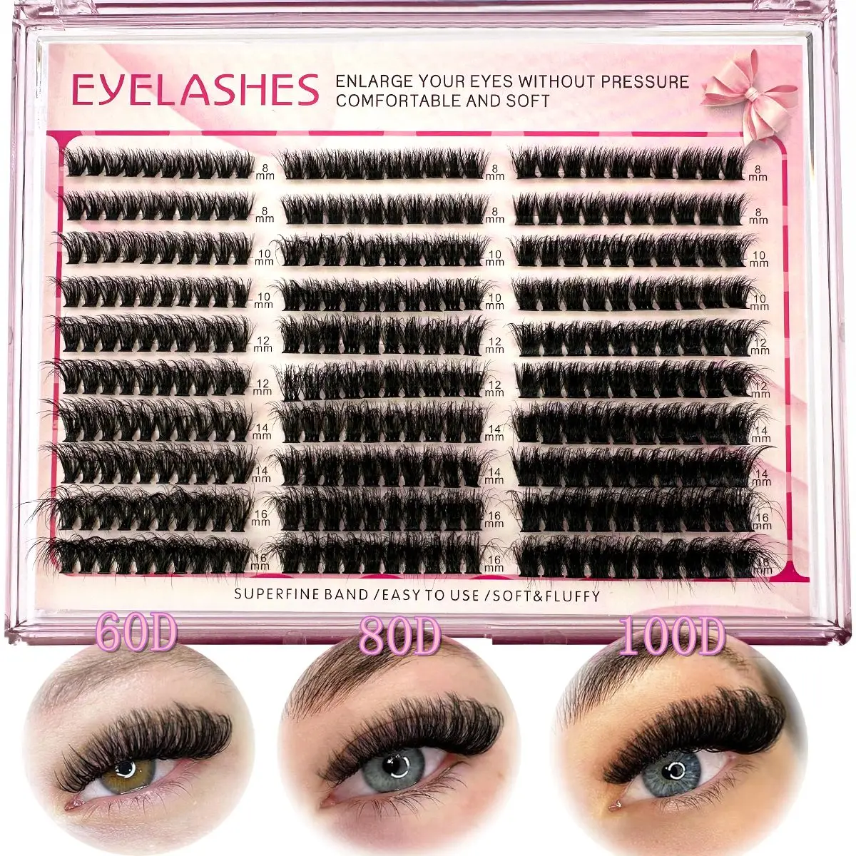 Fluffy-Thick-Lash-Clusters-DIY-Eyelash-Extension-8-16mm-Mix-Lash ...