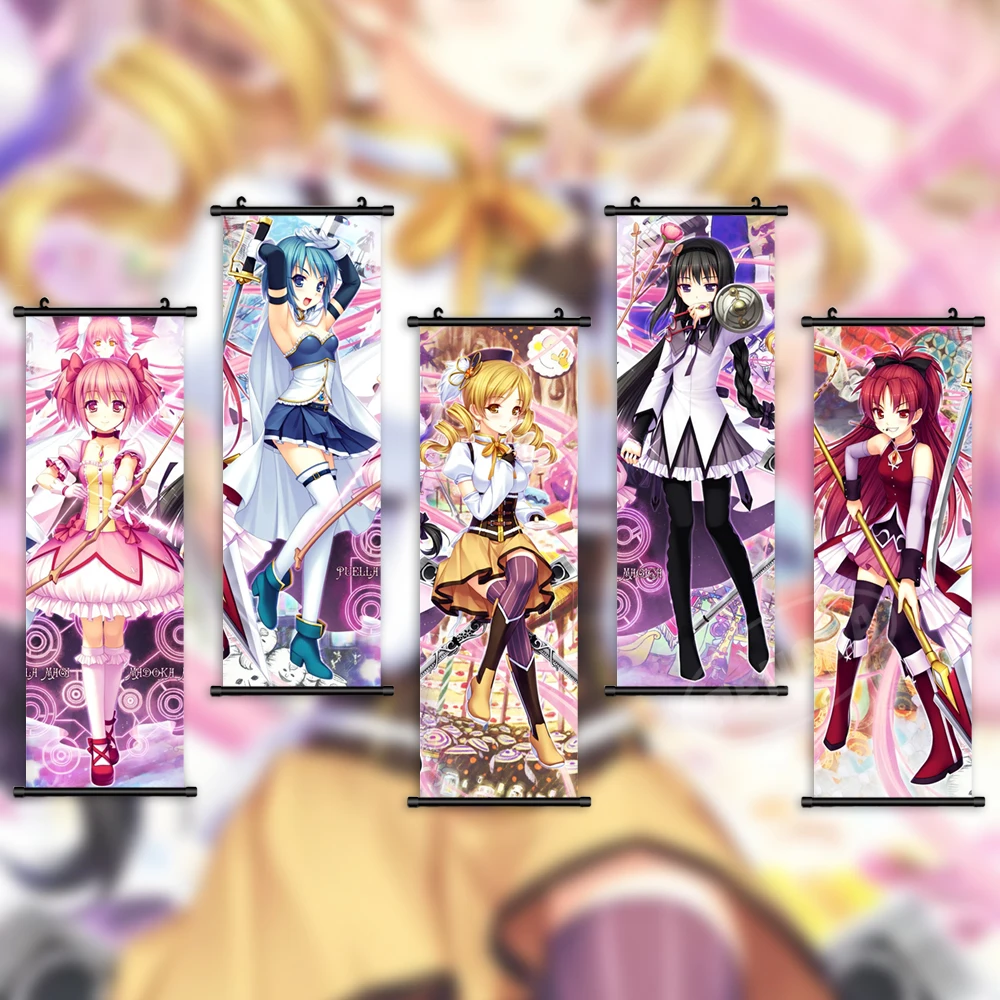 Wall-Art-Puella-Magi-Madoka-Magica-Pictures-Anime-Poster-Scroll-Akemi ...