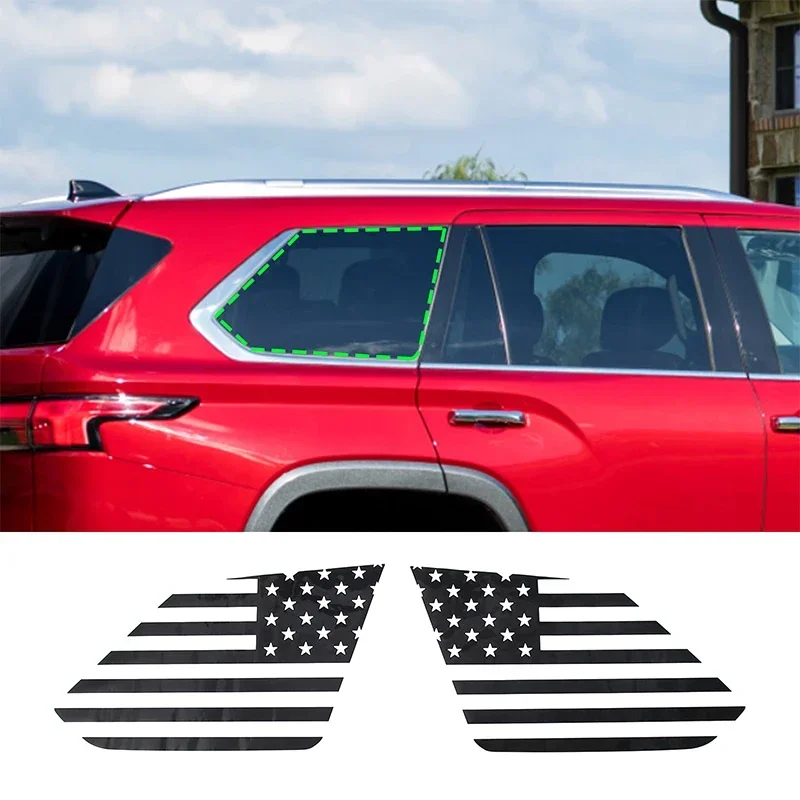 For-Toyota-Sequoia-2023-2024-Car-Rear-Side-Window-Sticker-PVC-Exterior ...